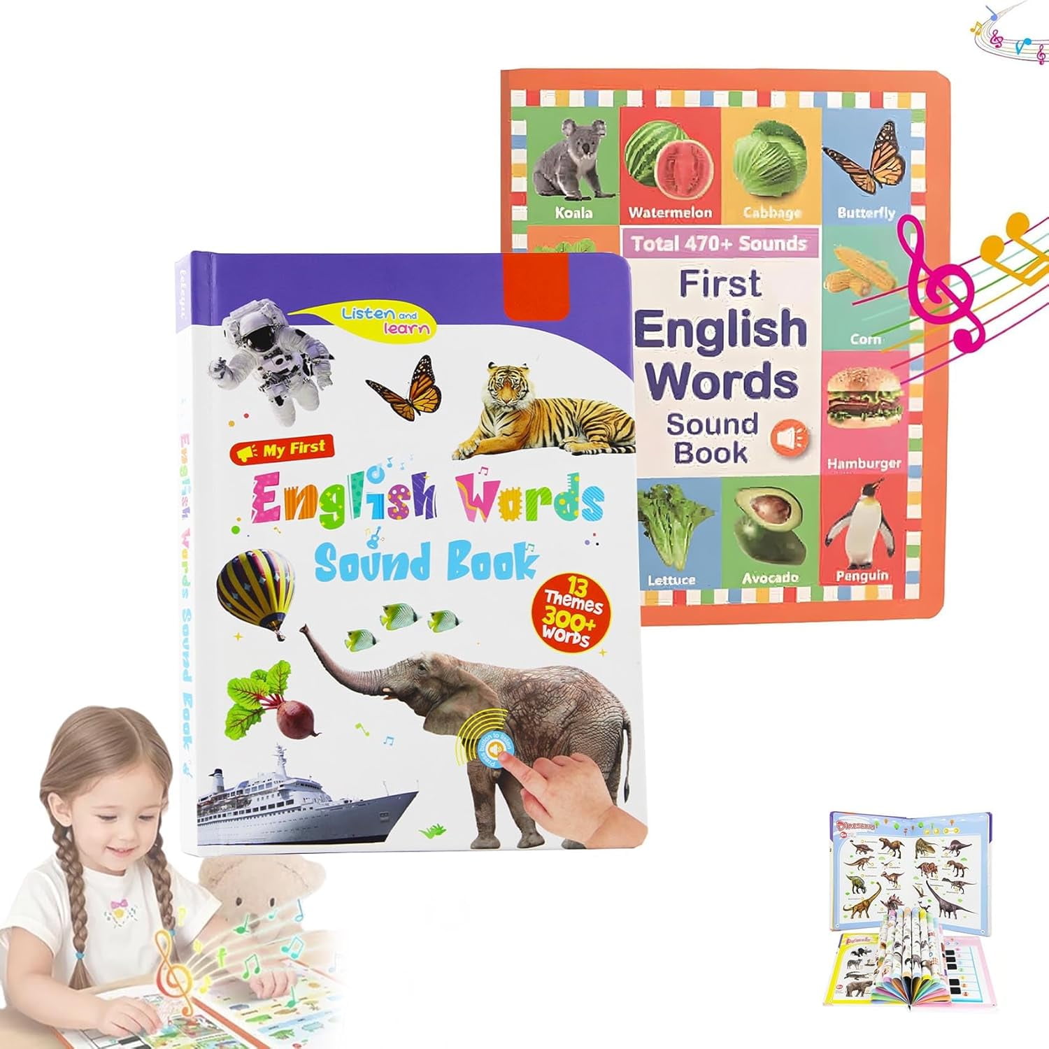 My First English Sound Toy – 470+ Words,21 Themes,Fun Word Game,Press ...