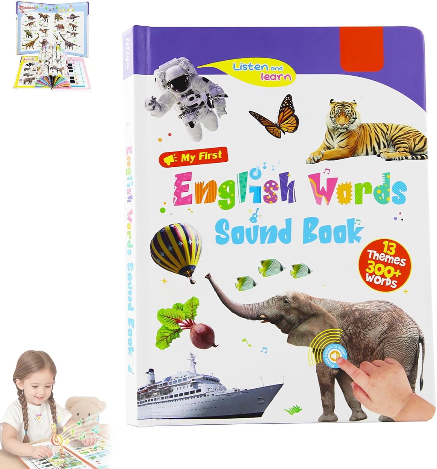 My First English Sound Toy – 470+ Words,21 Themes,Fun Word Game,Press ...