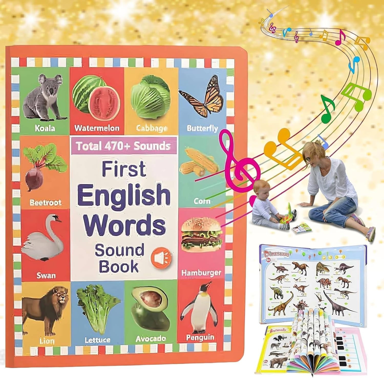 My First English Sound Toy – Interactive Learning Book with 300+ Words ...