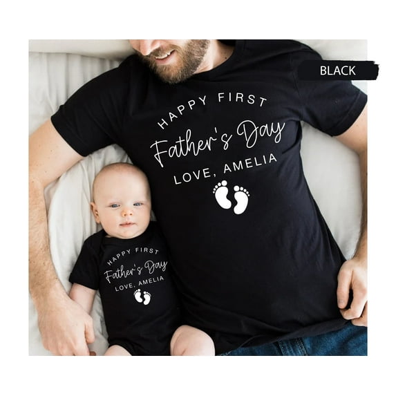 First Fathers Day Shirts, Our First Fathers Day Matching Shirts Set ...