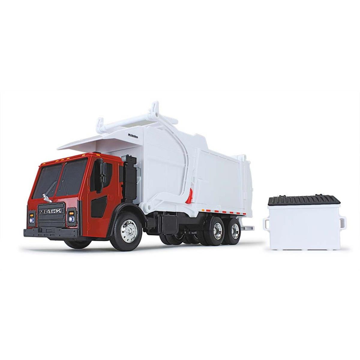 First Gear 1/25 White/Red Mack LR Garbage Truck w/ McNeilus Meridian ...