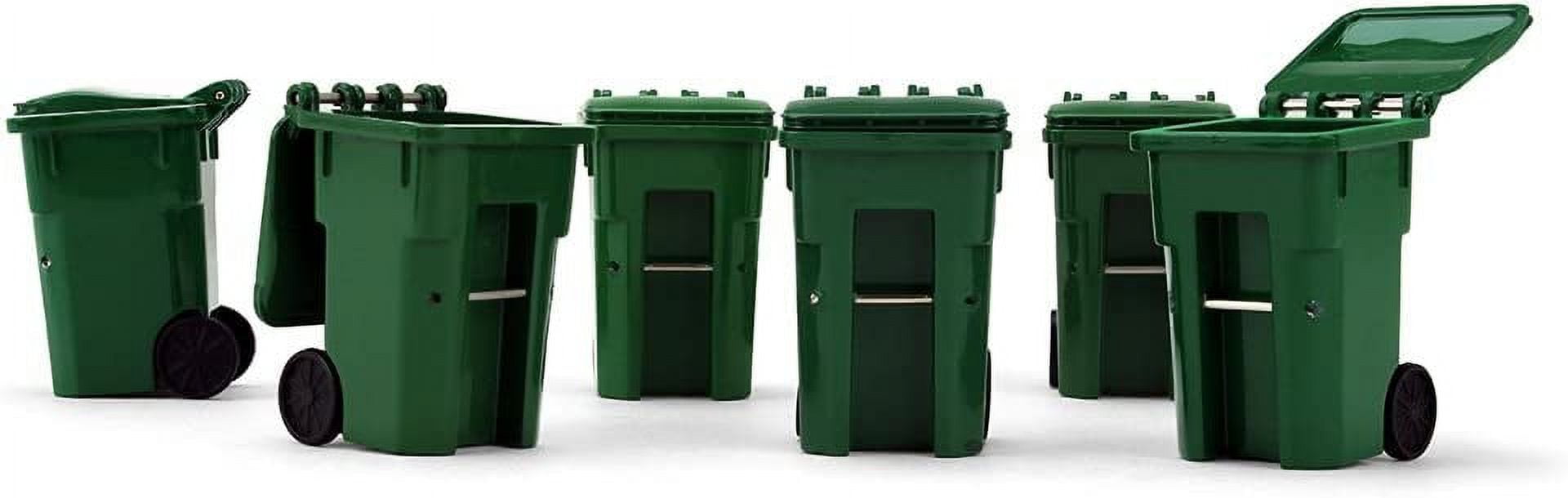 First Gear 1/34 Scale Plastic Collectible Green Trash Carts - Set of ...