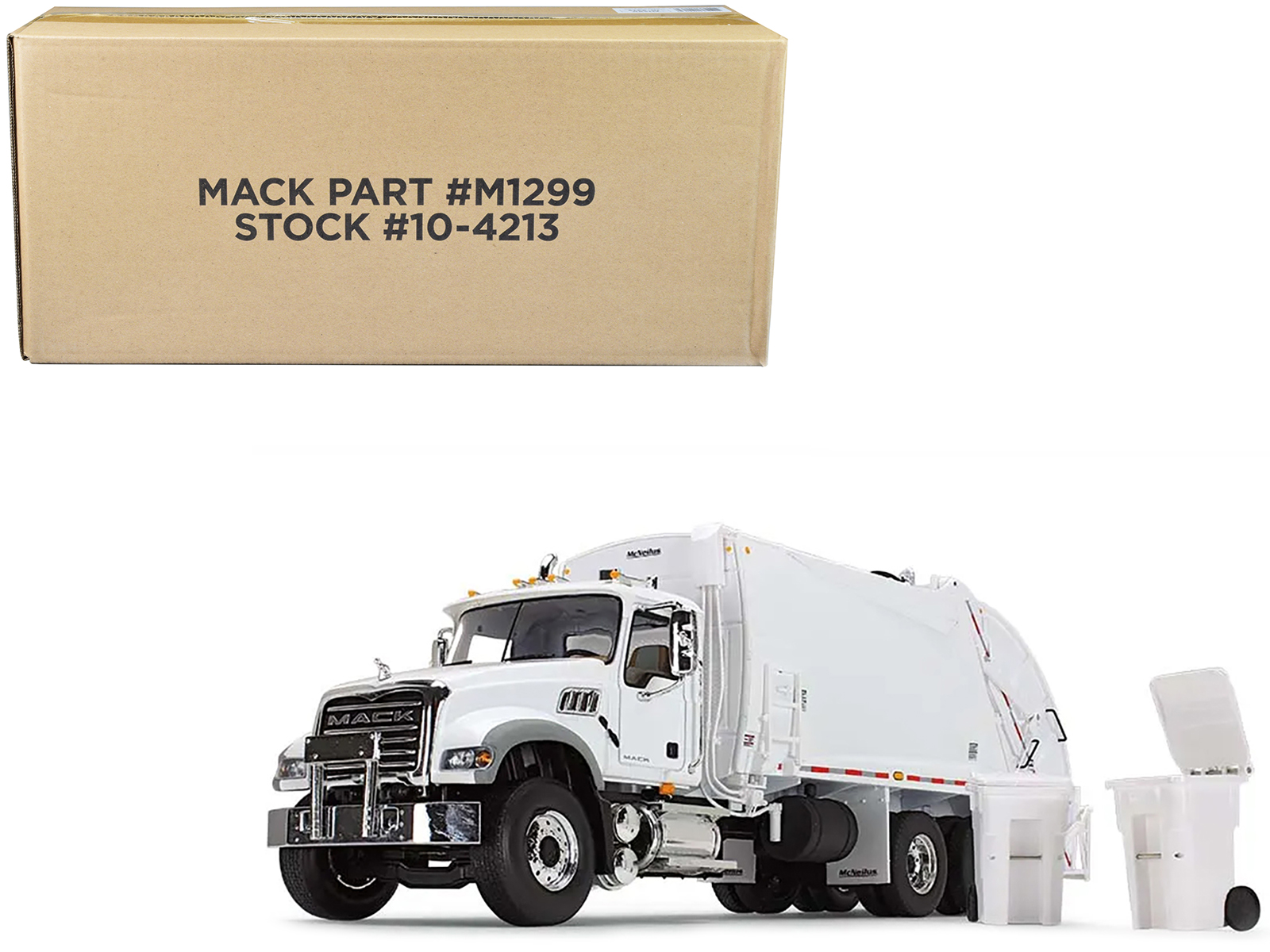 First Gear 1/34 White Mack Granite MP w/ McNeilus Rear Load Refuse ...
