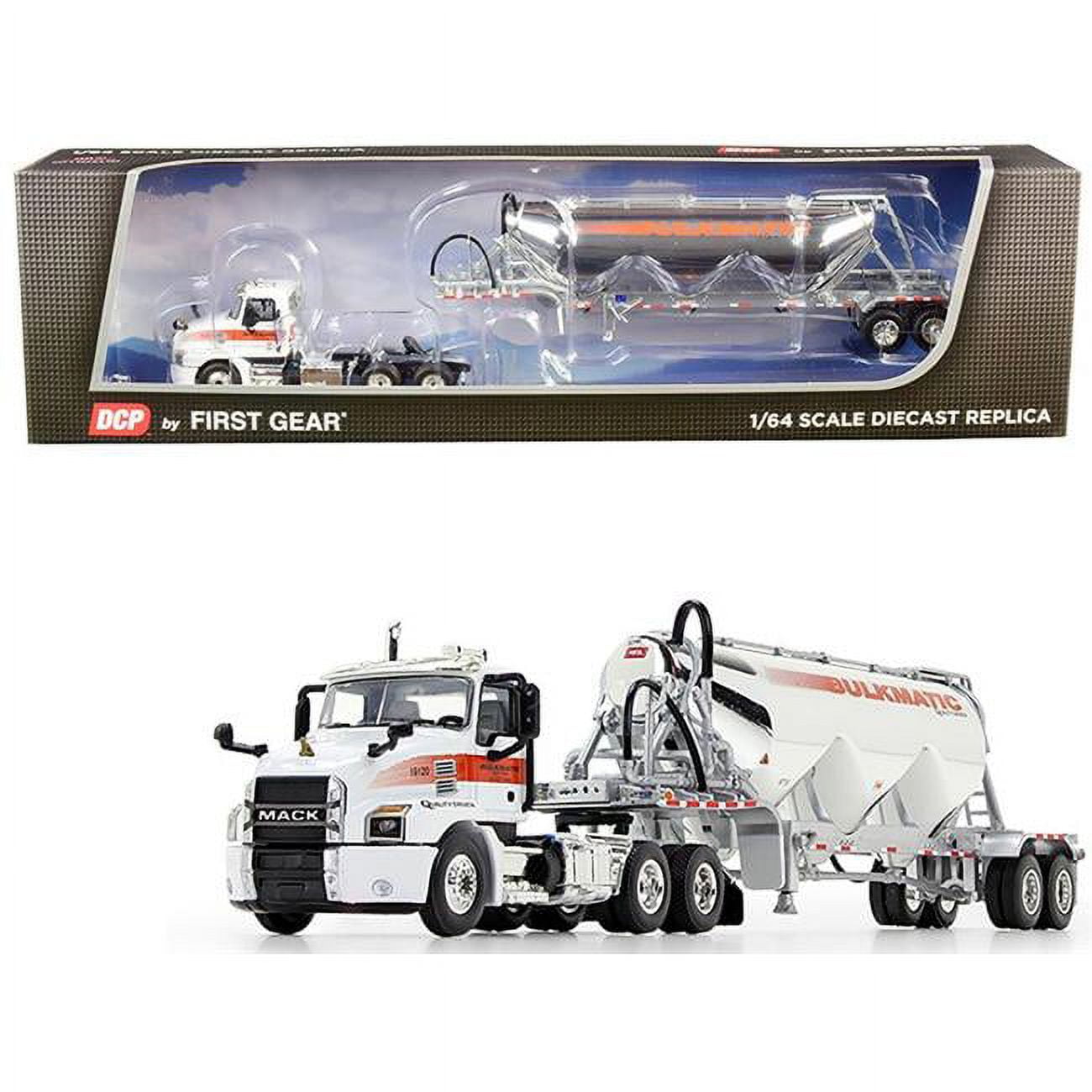 1/64 Mack Anthem Day Cab with Heil Pneumatic Tank Trailer, Bulkmatic ...