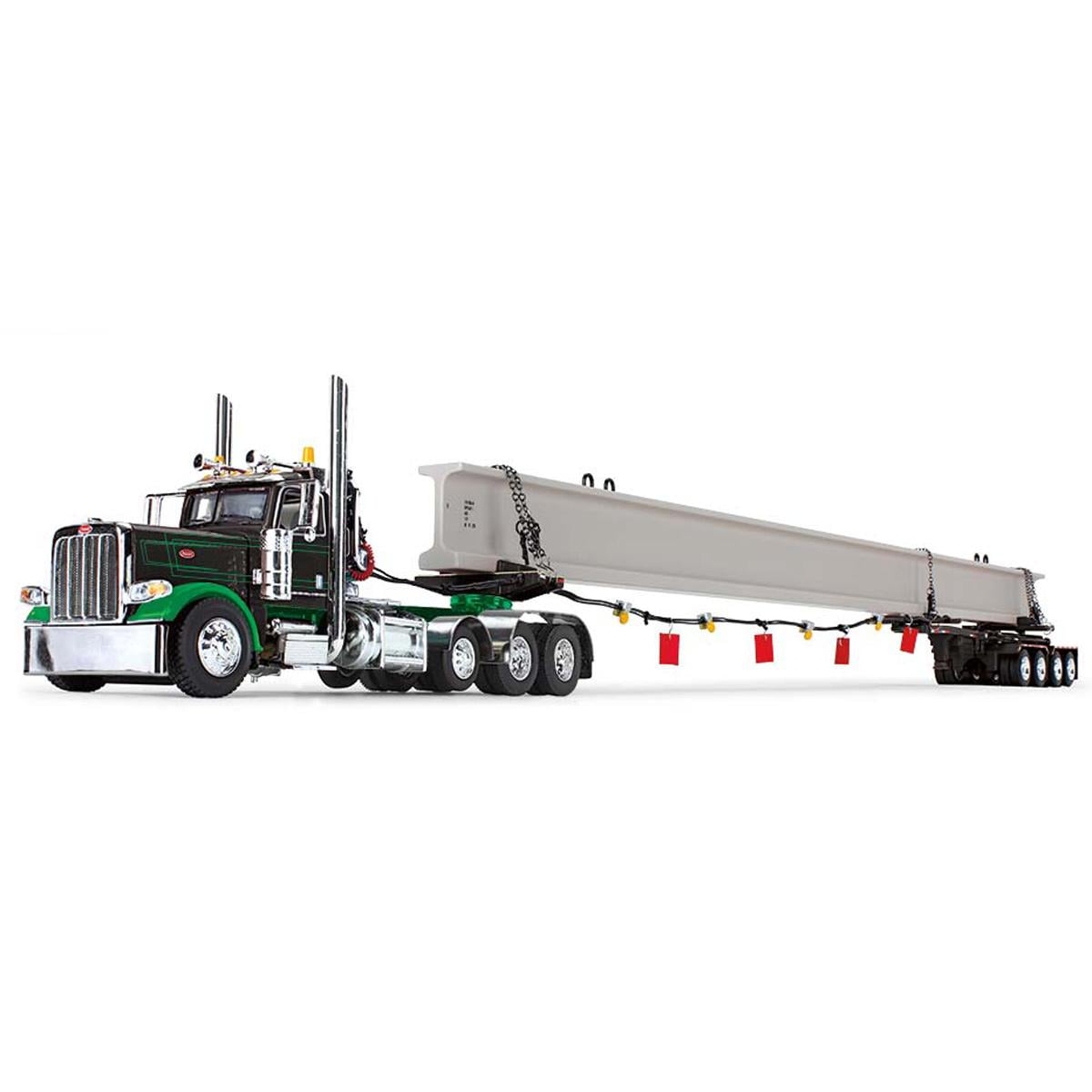 First Gear DCP 1/64 Black/Green Peterbilt 389 w/ ERMC Hydra-Steer ...