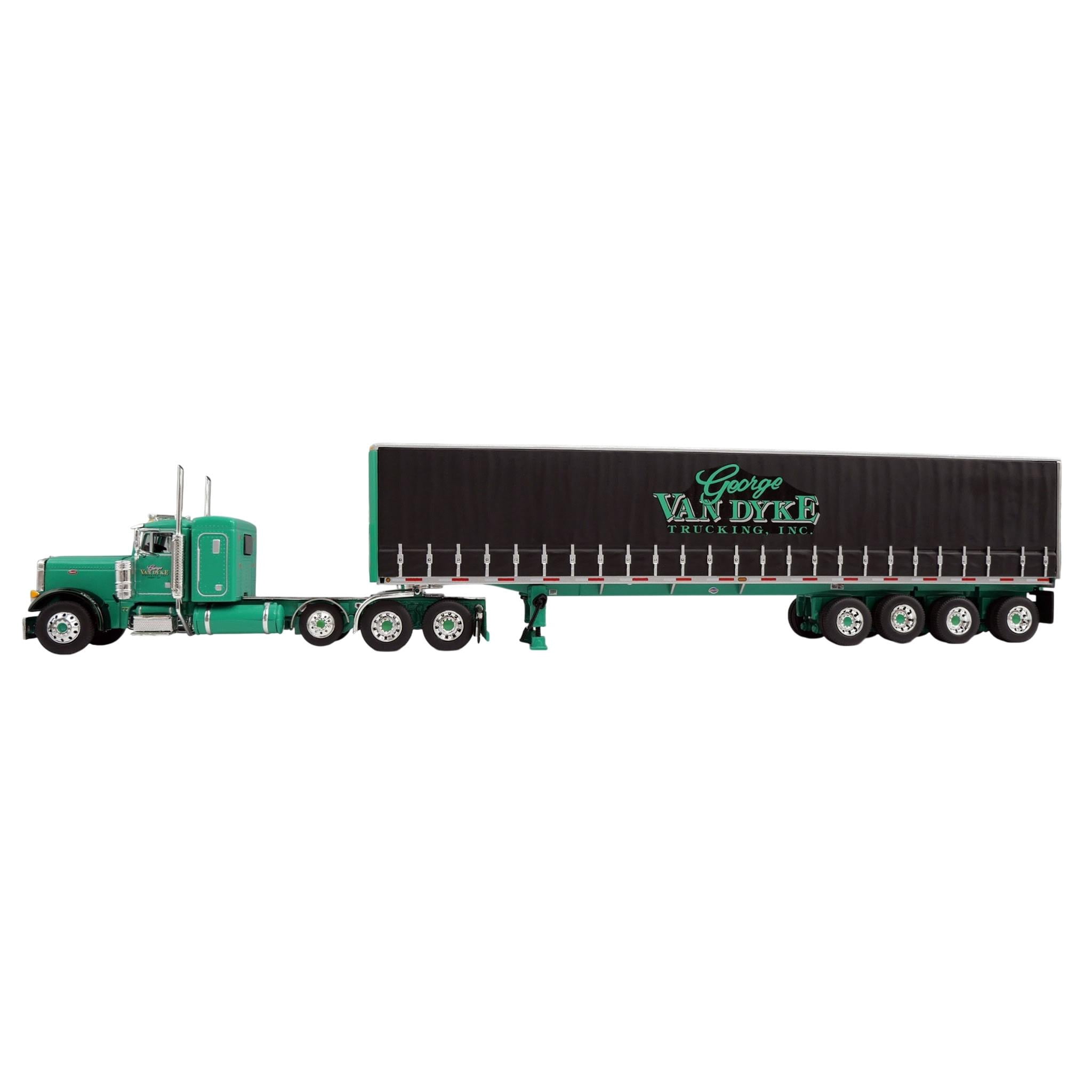 First Gear DCP 1/64 Peterbilt 379 Flat Top Sleeper Semi Truck Utility ...