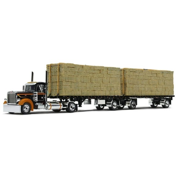 First Gear DCP 1/64 Peterbilt 389 Day Cab and 28.5' Utility Dual Hay ...