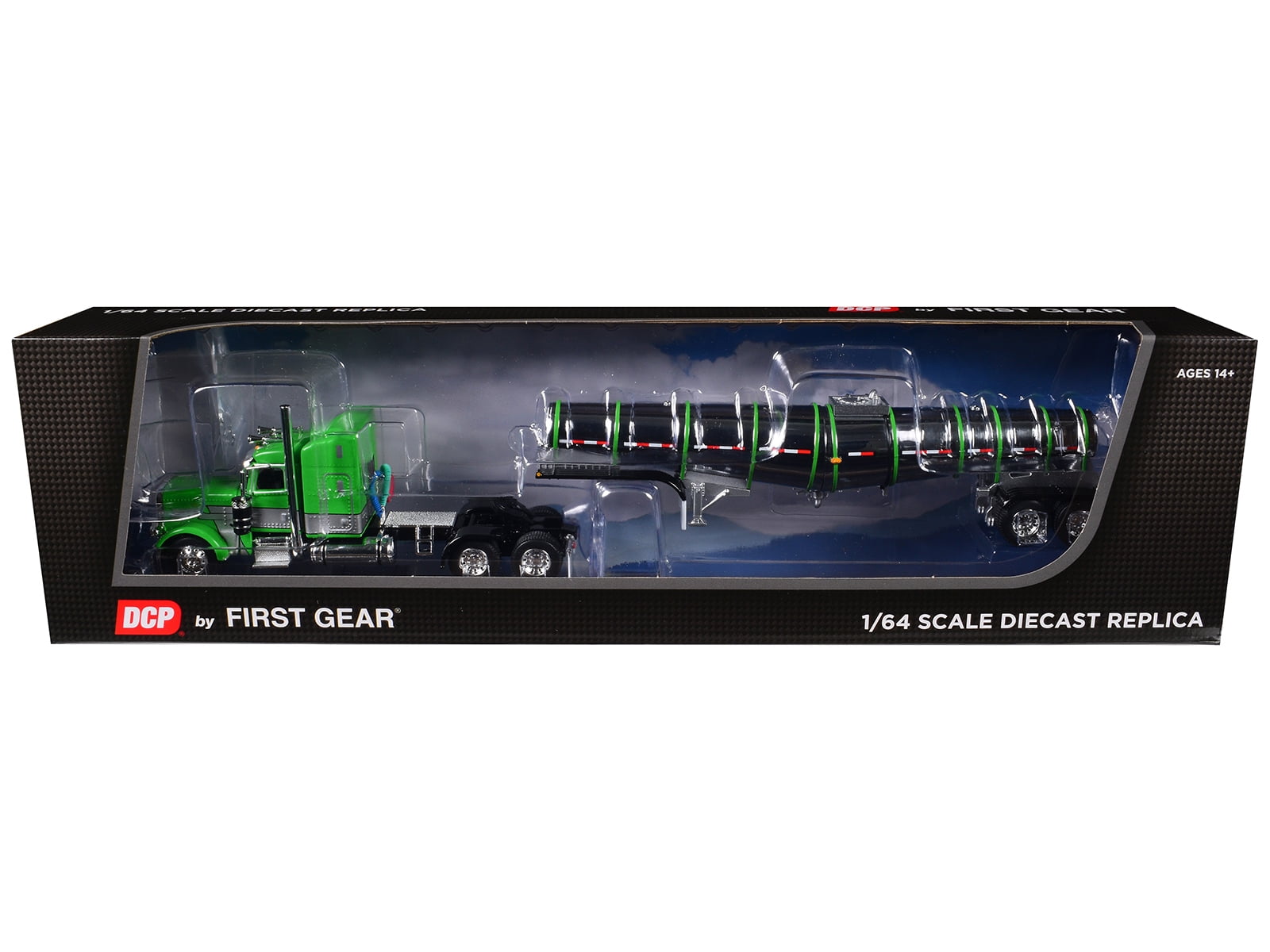 Peterbilt 389 with 48" Mid-Roof Sleeper and Polar Deep Drop Trailer ...