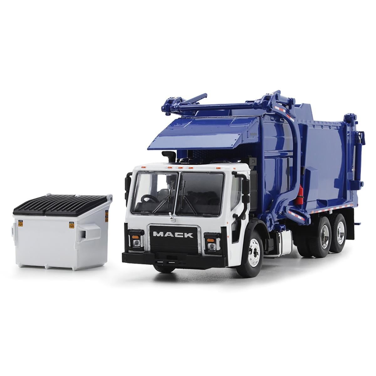 First Gear DCP 1/64 White & Blue Mack LR w/ McNeilus Meridian FEL ...