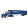 First Gear 1/64 Kenworth W990 Day Cab, Blue Reefer Utility Trailer ...