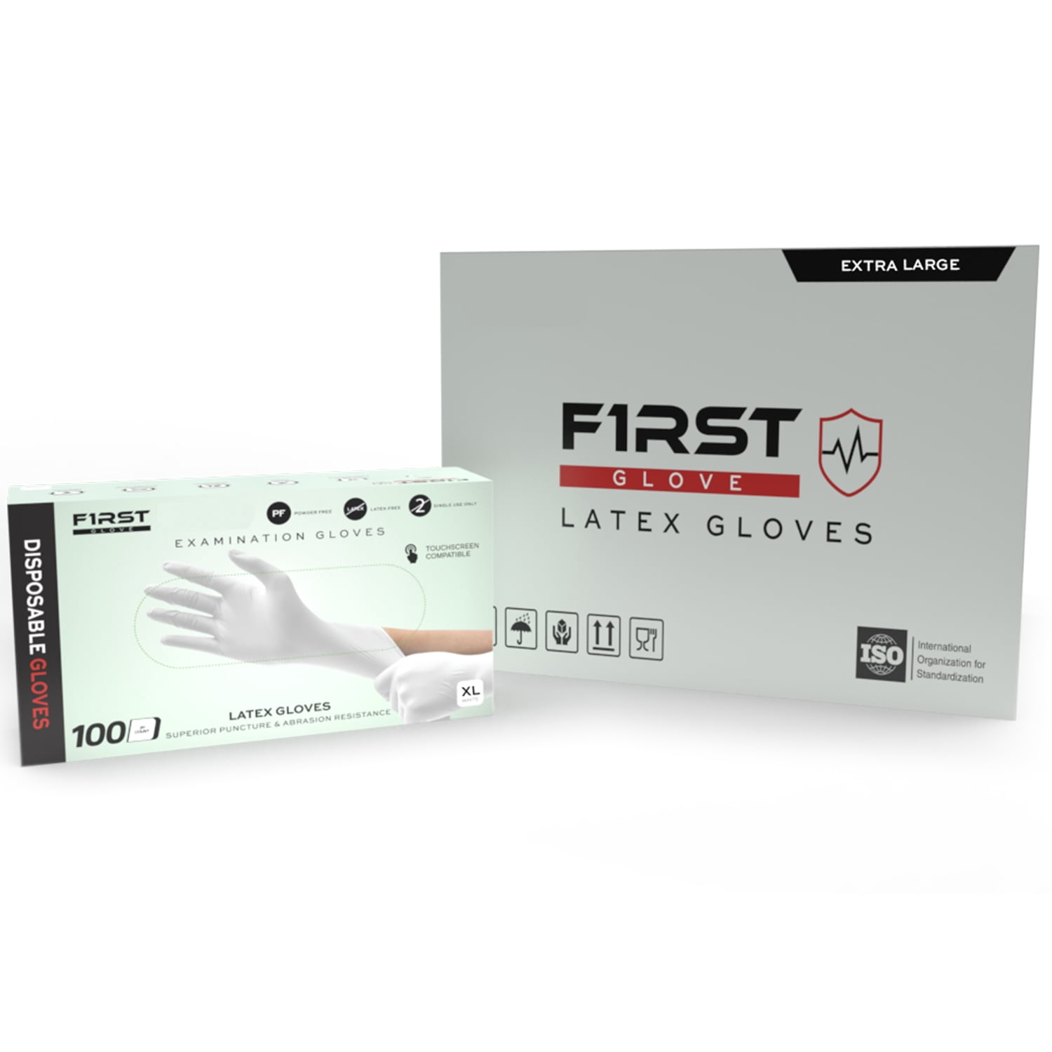 First Glove Disposable 5 Mil Latex Gloves - Disposable Gloves for ...