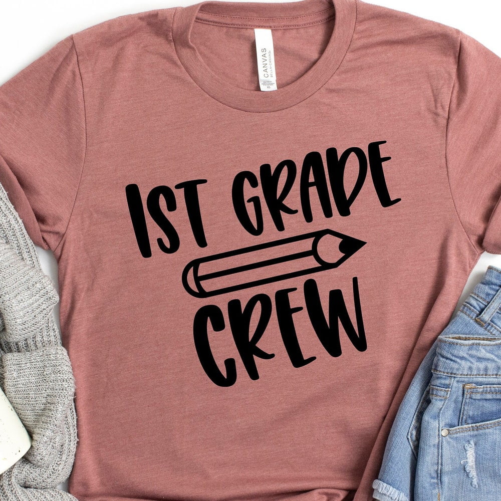 First Grade Crew Shirt, First Grade Teacher Shirt, Teacher Gift, Gift ...