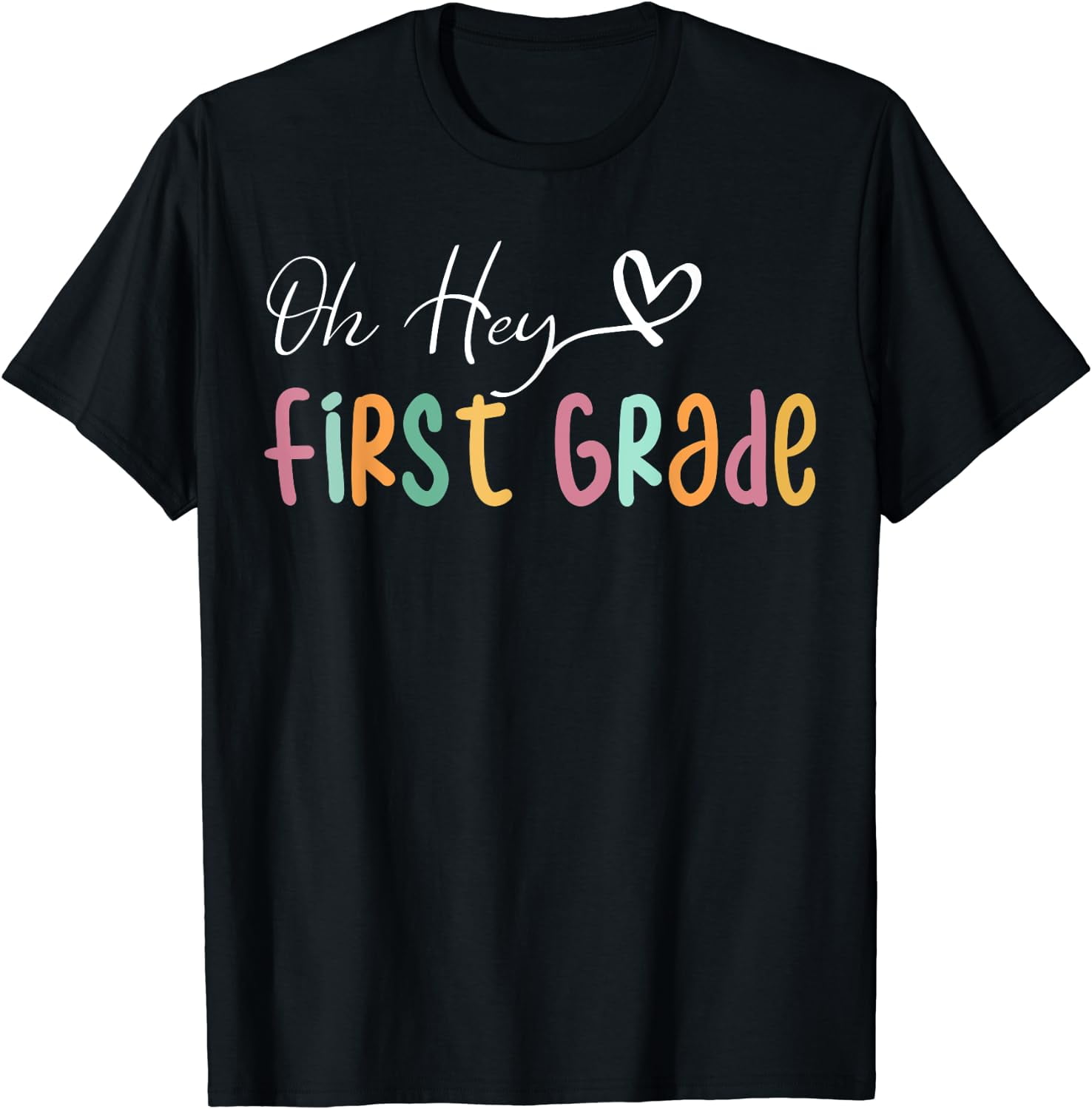 First Grade, Cute 1st Grade Team T-Shirt Black Large - Walmart.com