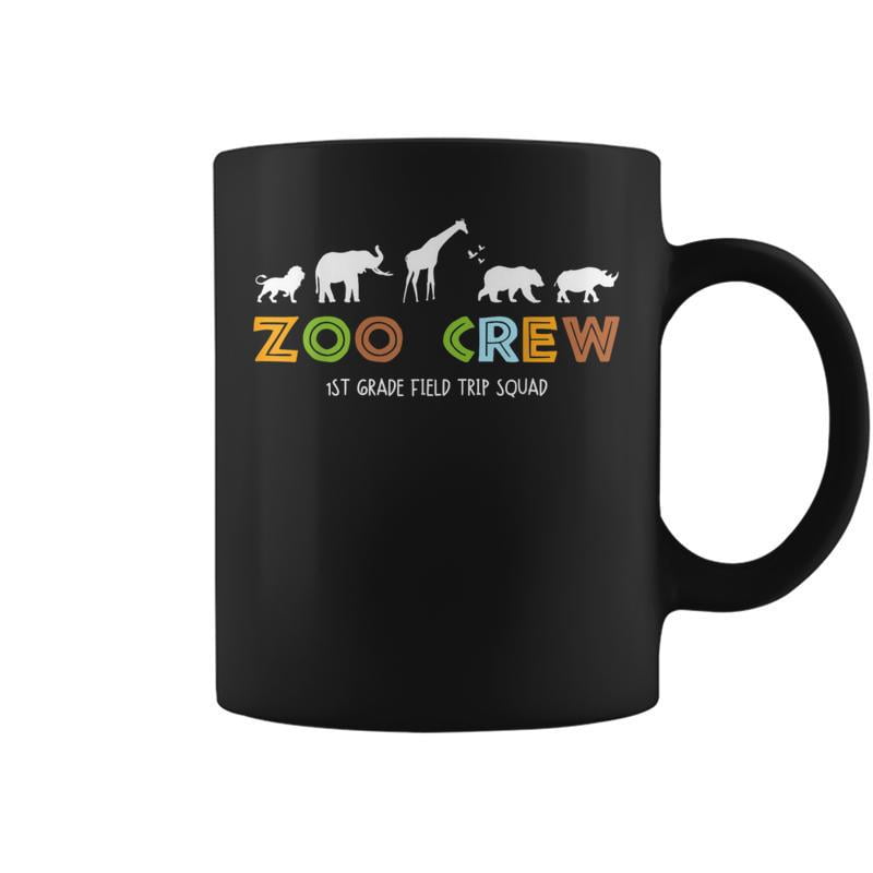 First Grade Field Trip Squad Zoo Crew Wild Animal Safari Coffee Mugs ...