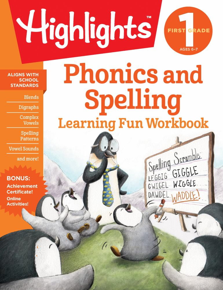 First Grade Phonics and Spelling (Paperback) - Walmart.com