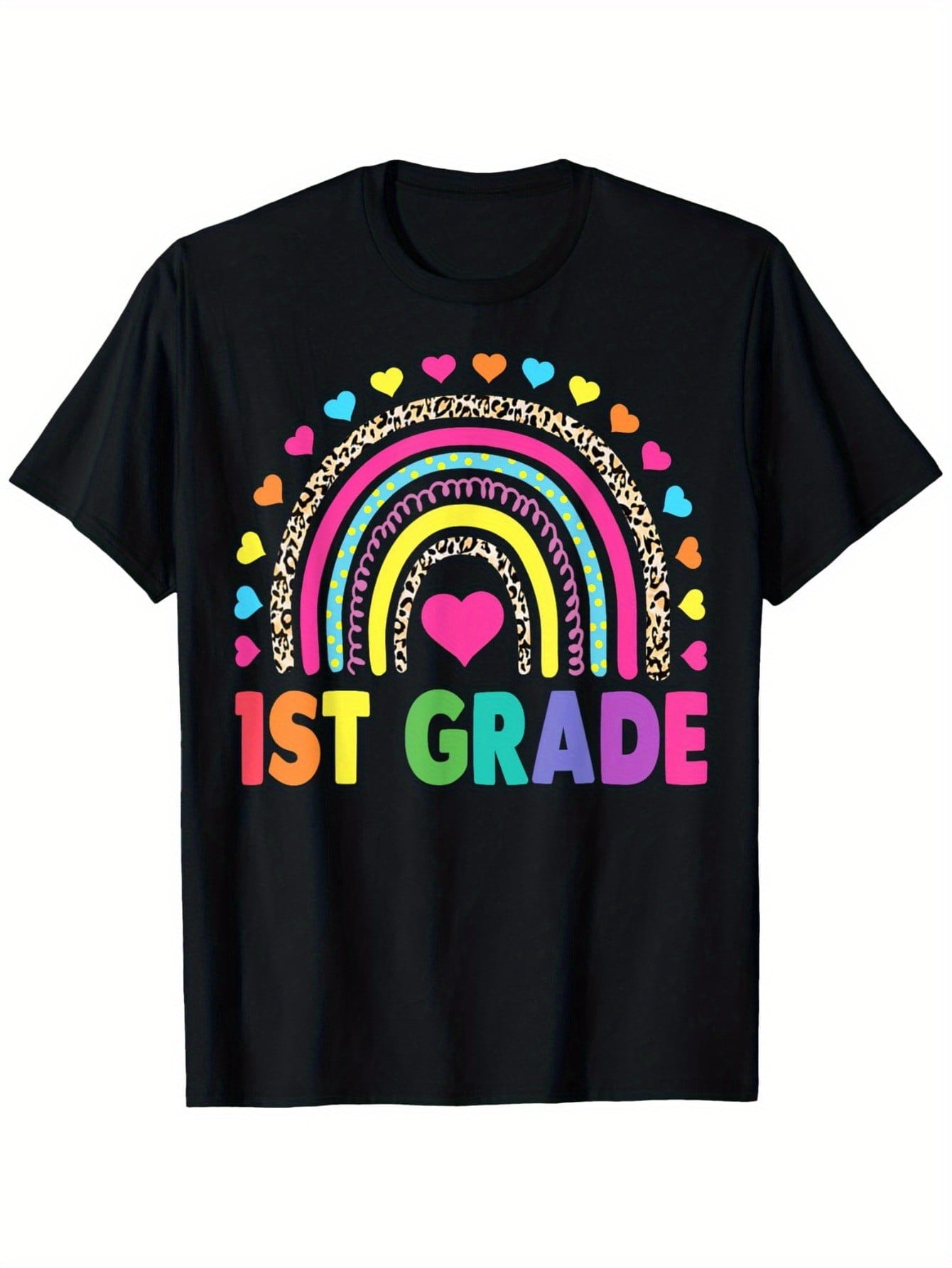 First Grade Rainbow Girls Boys Teacher Team 1st Grade Squad T-Shirt ...