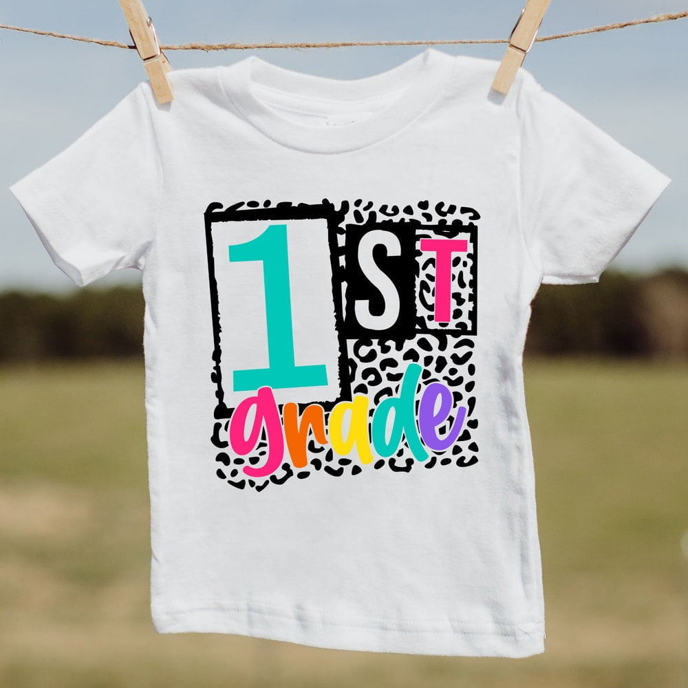 First Grade Shirt, 1St Grade Print Shirt, Back To School Shirts Unisex ...