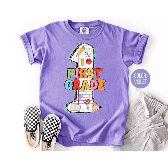 First Grade Shirt Back to School Tee - Walmart.com