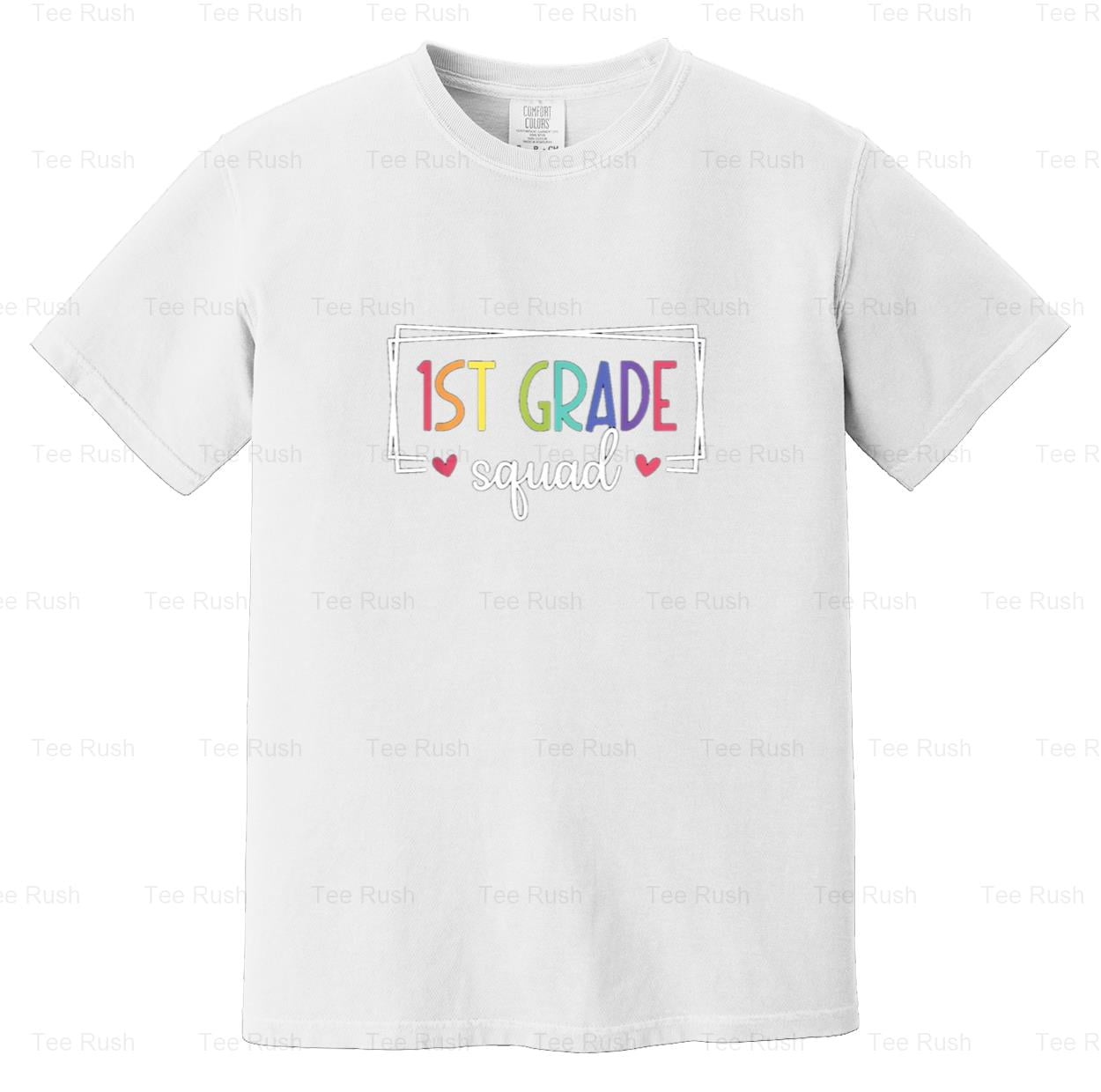 First Grade Squad Teachers Kids Funny 1st Grade Back School Gift ...