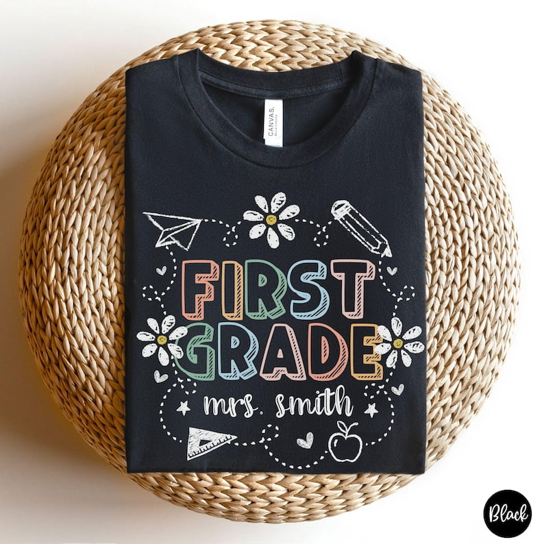 First Grade Teacher Shirt 1st Grade Teacher T-Shirt First Grade Team ...