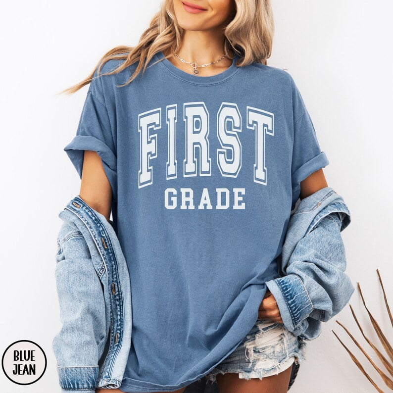 First Grade Teacher Shirt, 1st Grade Team Tee, Back to School Grade ...