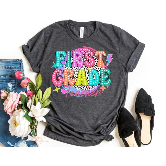 First Grade Teacher Shirt Back To School Apparel - Walmart.com