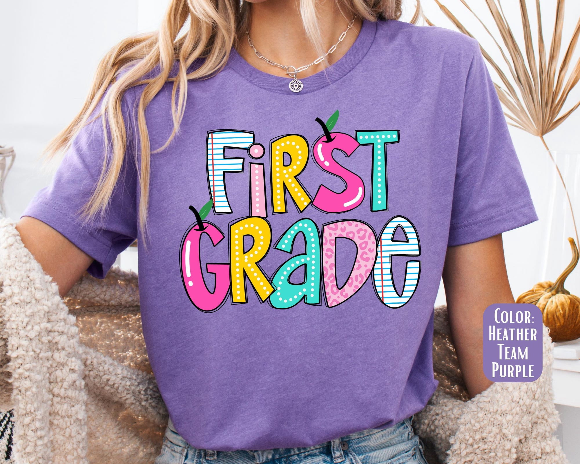 First Grade Teacher Shirt Back to School Apparel1 - Walmart.com