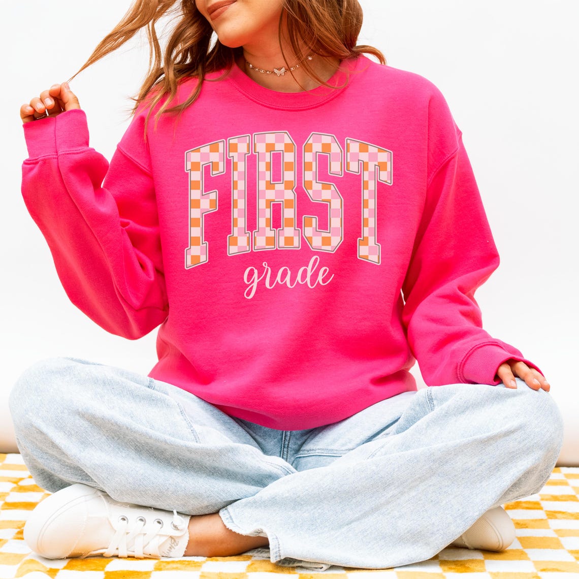 First Grade Teacher Shirt, First Grade Teacher, Teacher Sweatshirt ...