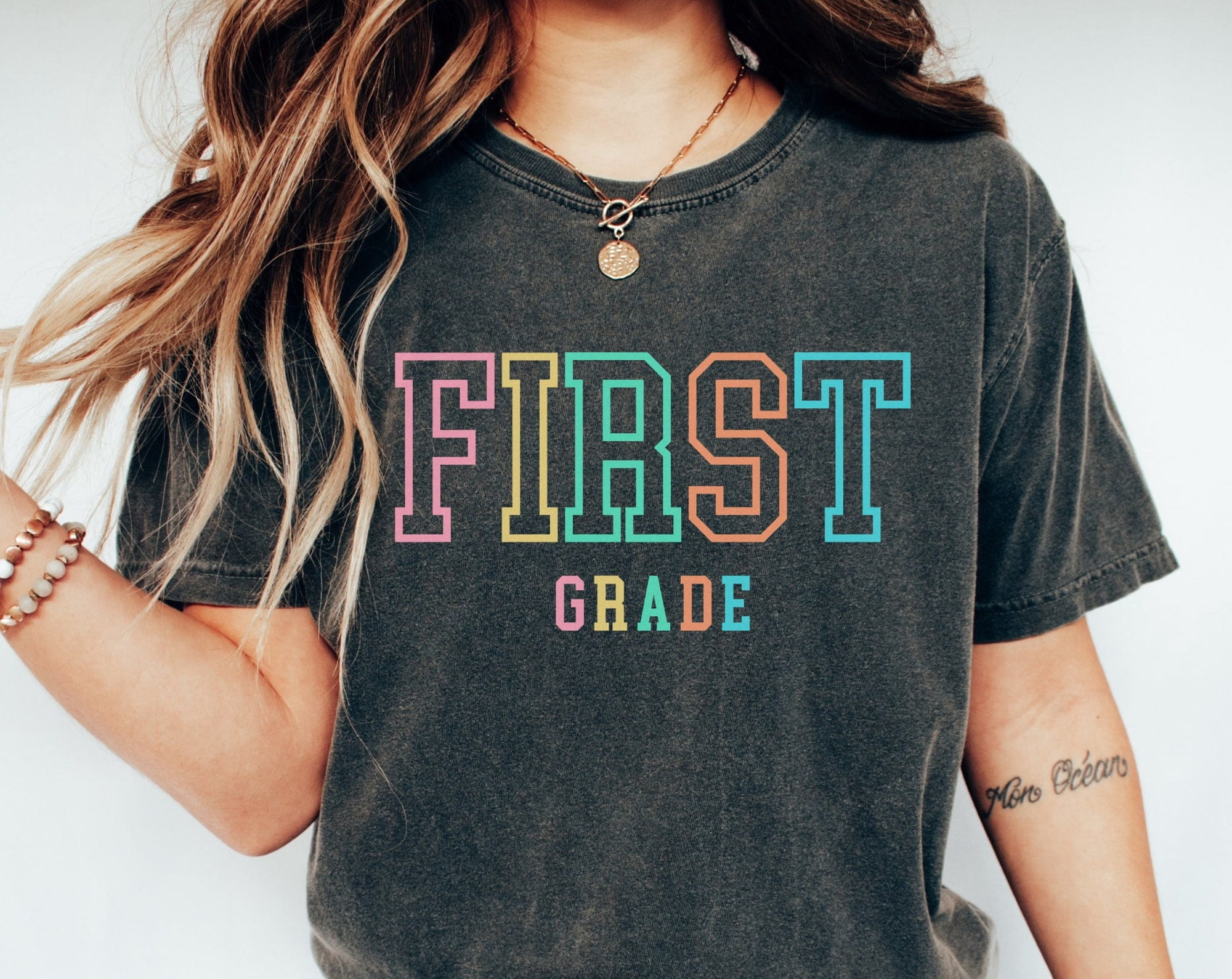 First Grade Teacher TShirt Back To School Tee - Walmart.com
