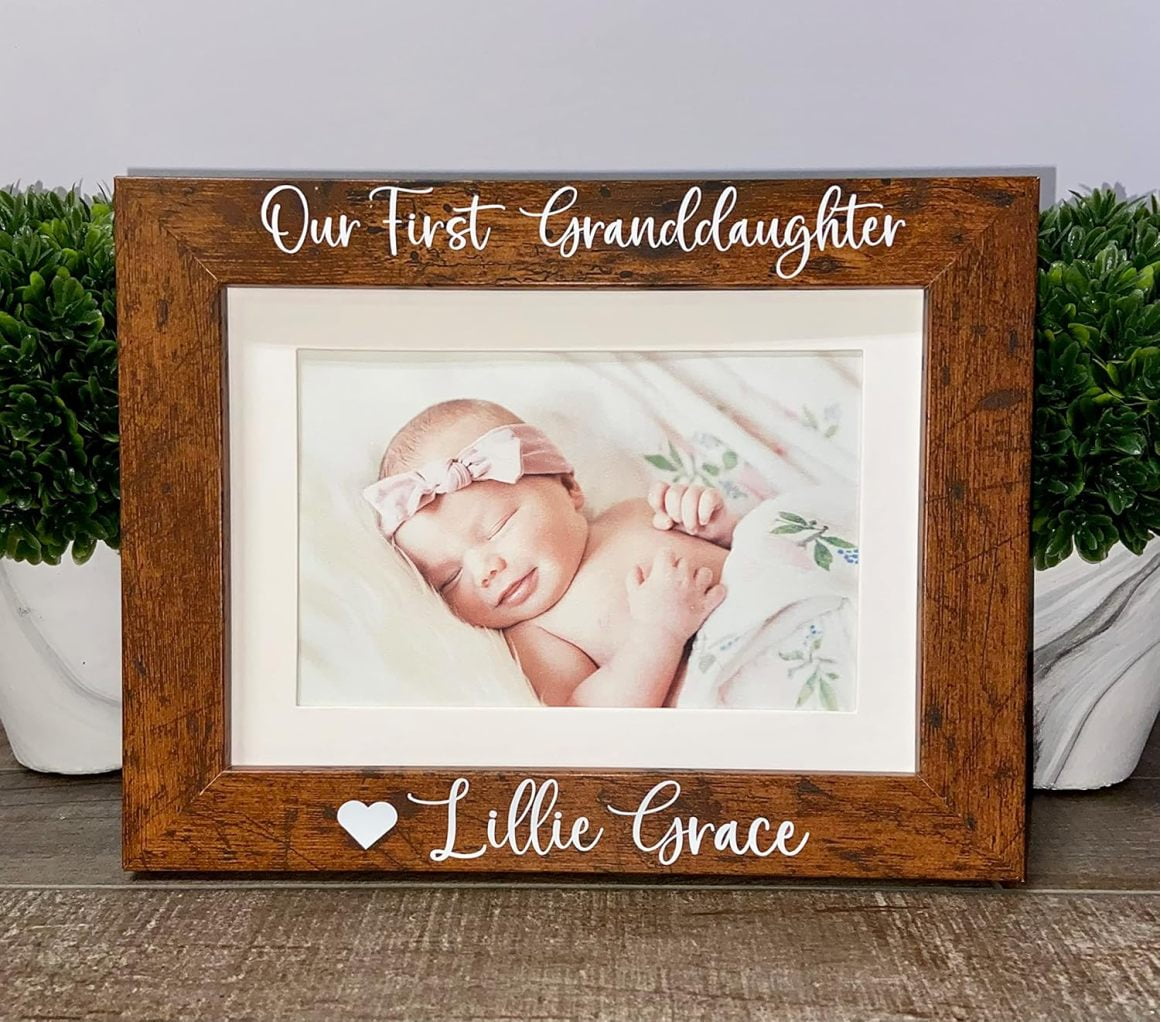 First Granddaughter, First Granddaughter picture frame, Grandma Picture ...