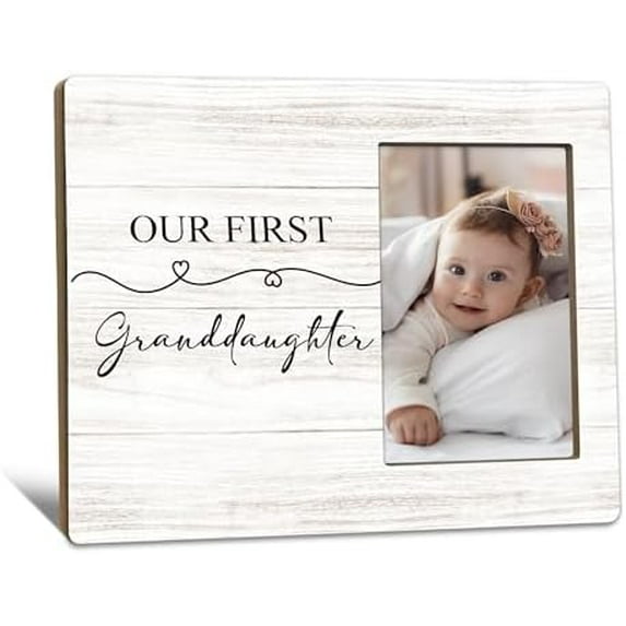 First Granddaughter Gifts Picture Frame 4x6, First Time Grandparents ...