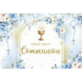 First Holy Communion Backdrop for Boy Mi Primera Comunión Party ...