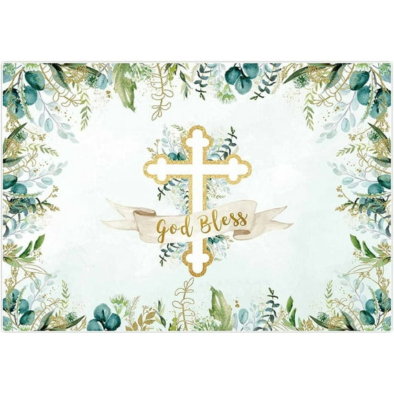 First Holy Communion Backdrop Party Photography Background Baptism ...