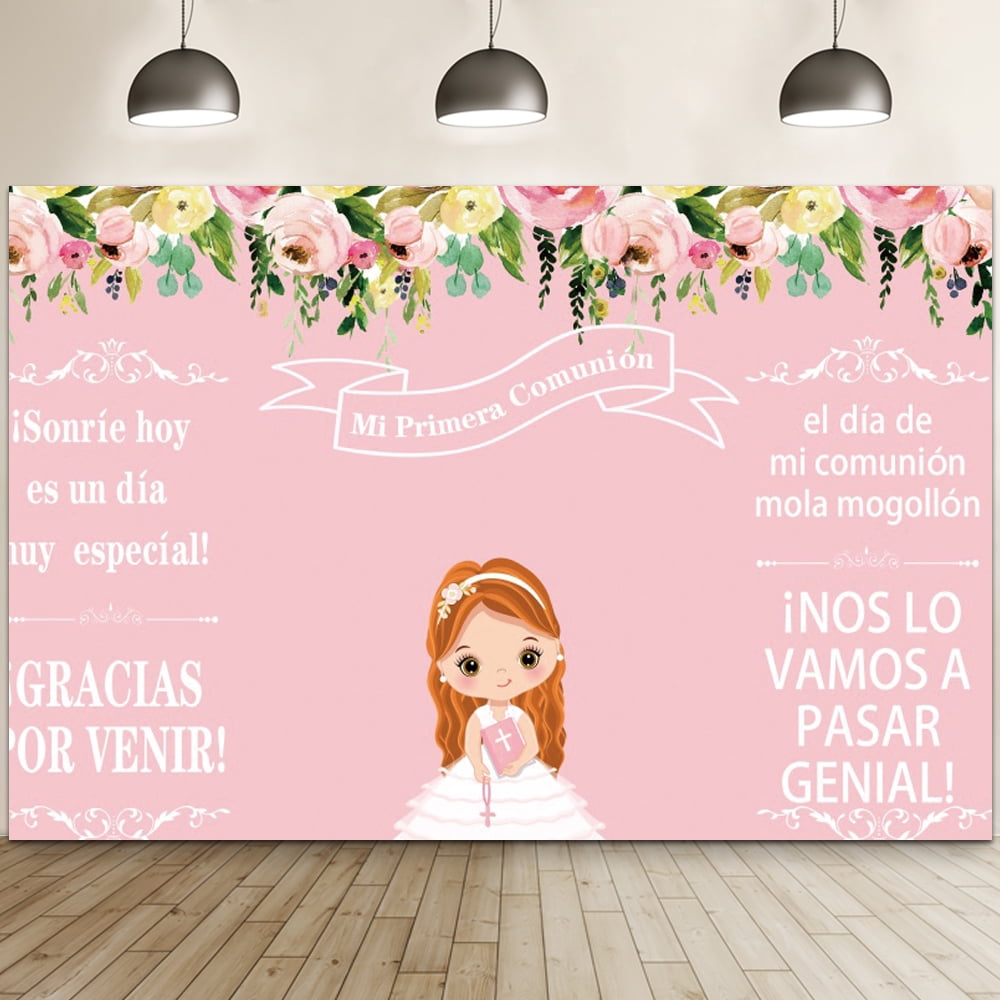 First Holy Communion Backdrop for Photography Girl and Boy Baby Shower ...