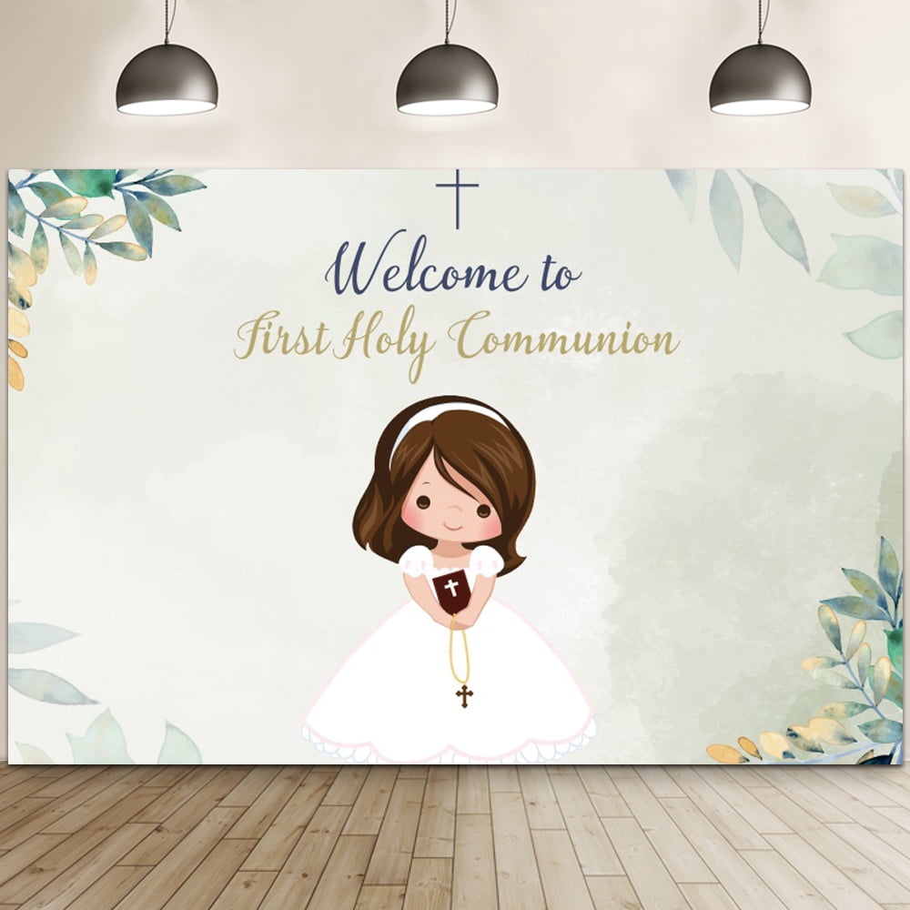 First Holy Communion Backdrop for Photography Girl and Boy Baby Shower ...