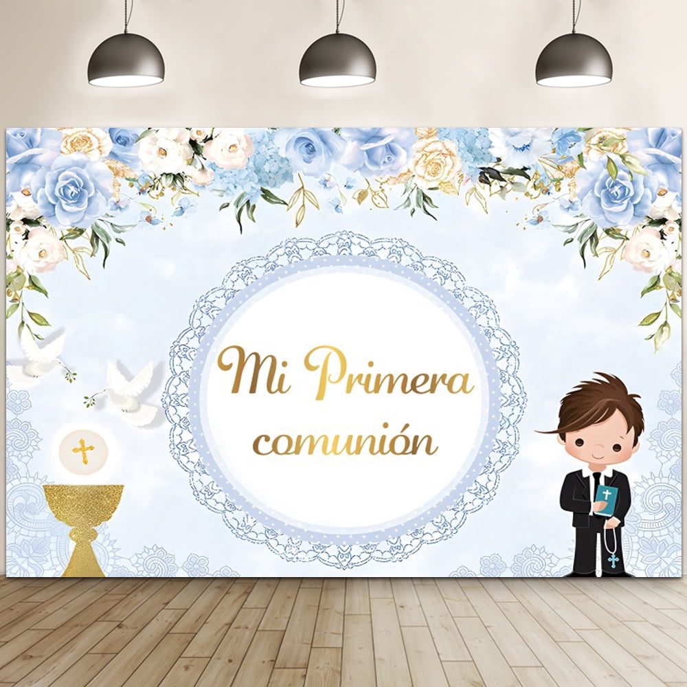 First Holy Communion Backdrop for Photography Girl and Boy Baby Shower ...
