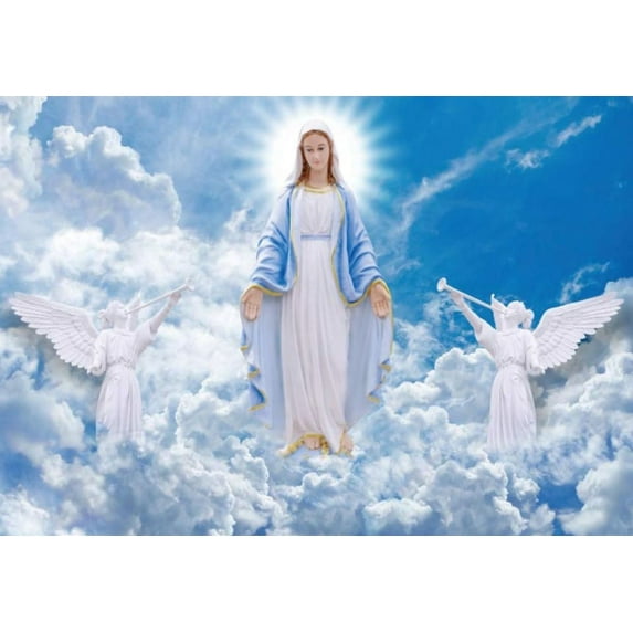 First Holy Communion Baptism Party Backdrop Rustic God Bless Floral ...