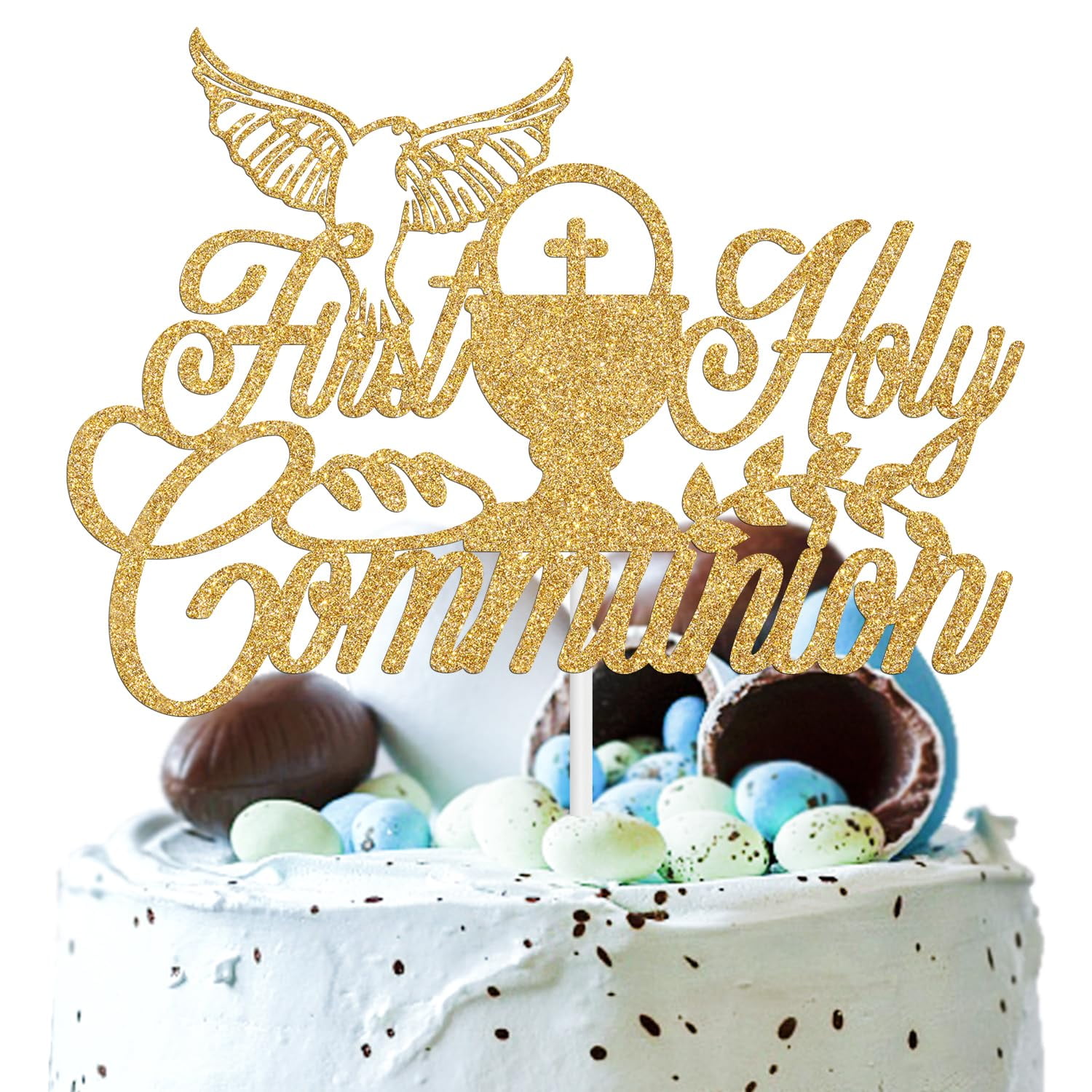 First Holy Communion Cake Topper, It's BSL1 My Baptism Cake Decoration ...