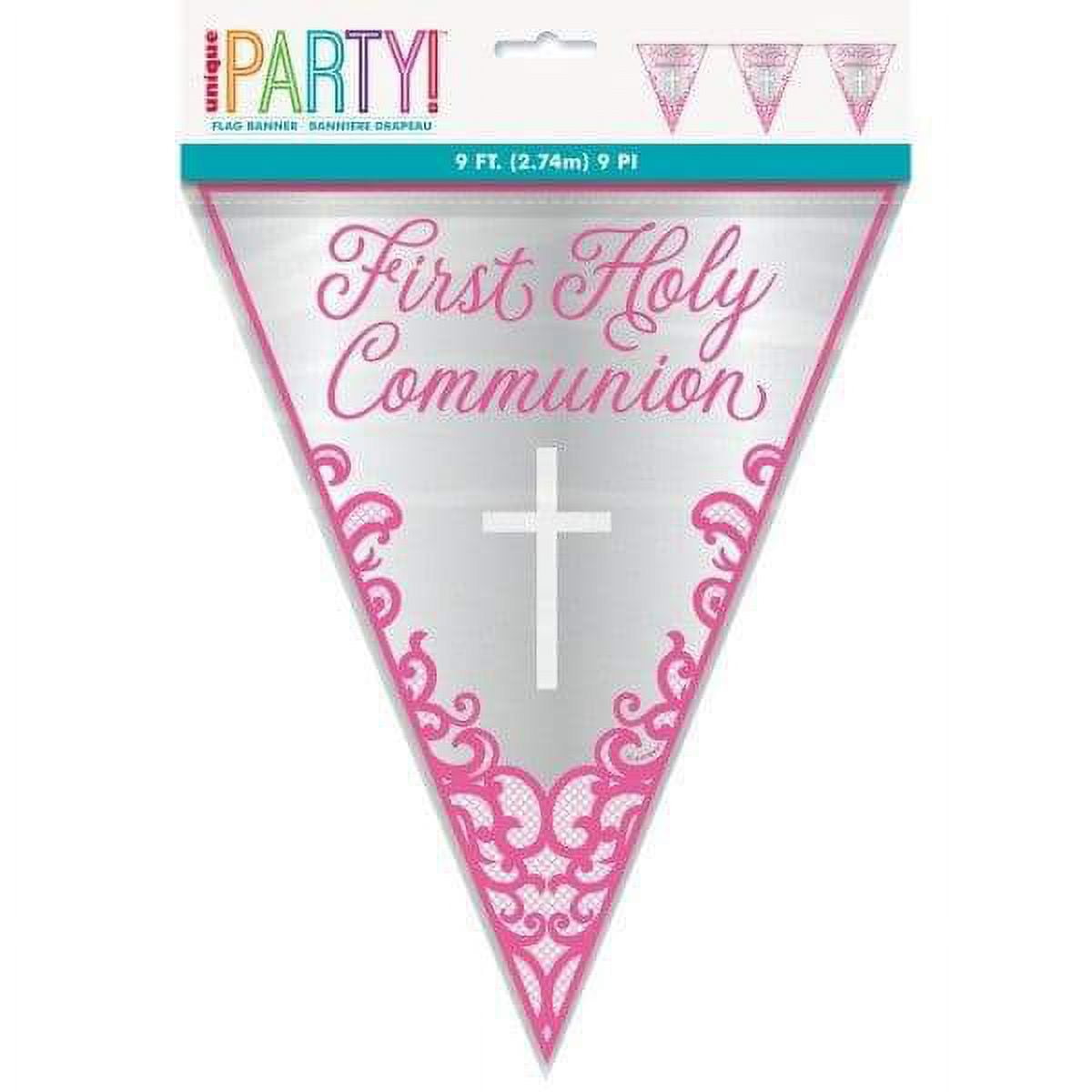 First Holy Communion Flag Banner Decoration 9 ft Unique Industries ...