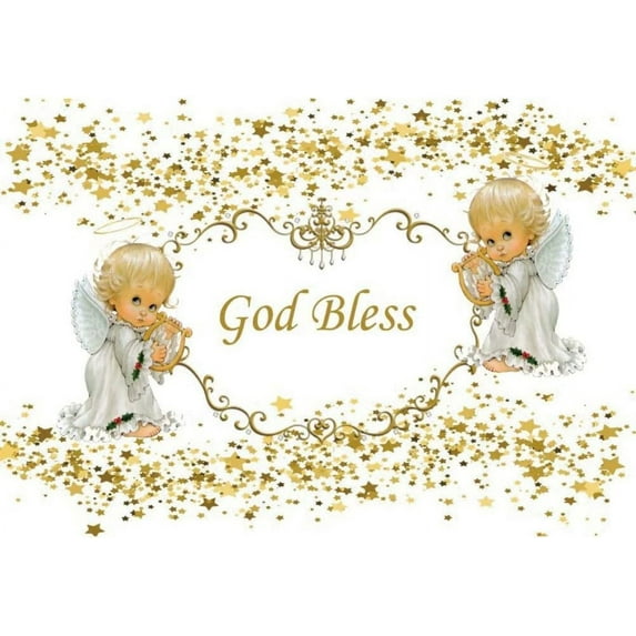 First Holy Communion God Bless The Lvye Flowers Baptism Party Backdrop ...
