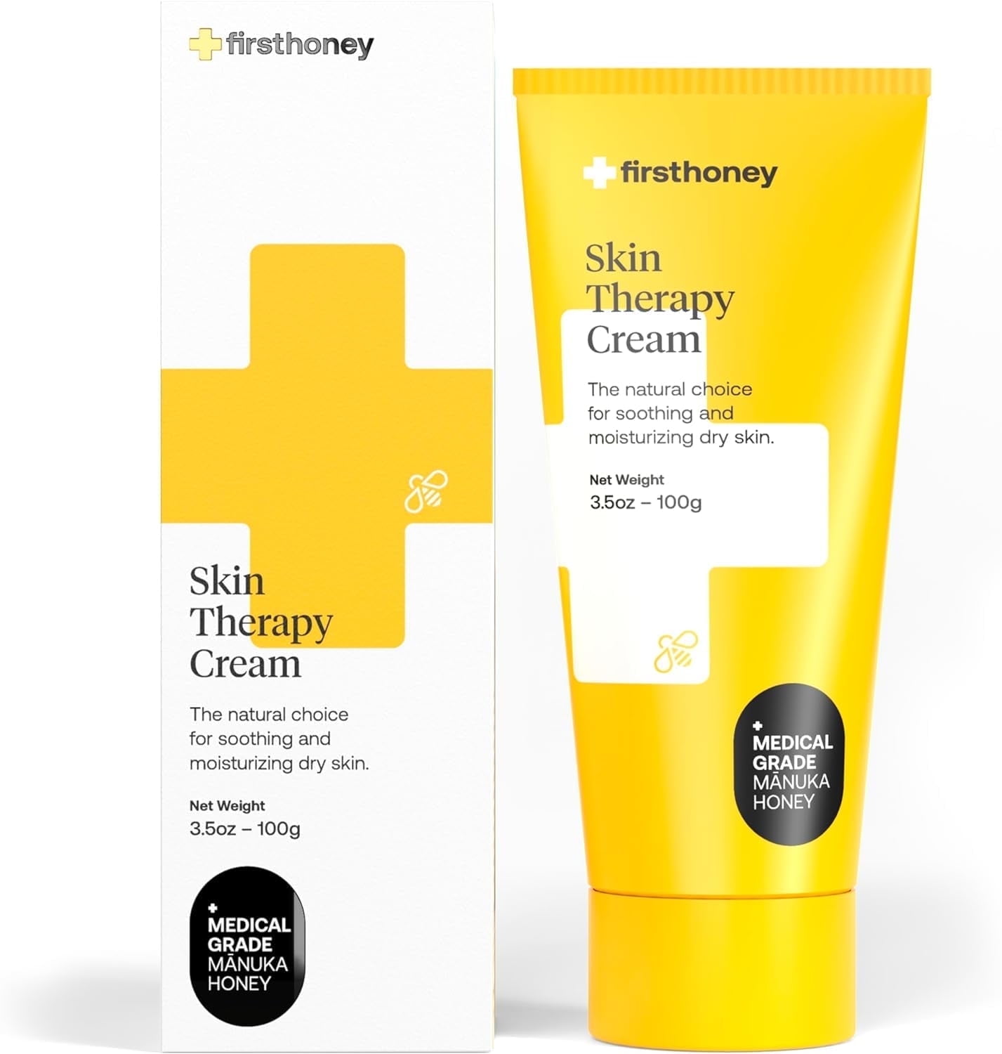First Honey Manuka Honey Cream for Dry, Itchy Skin, 30% Active Manuka ...