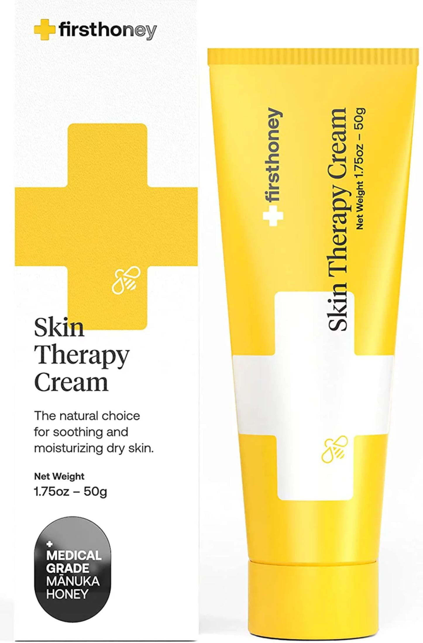 First Honey Manuka Honey Therapy Cream for Dry and Itchy Skin, Natural ...