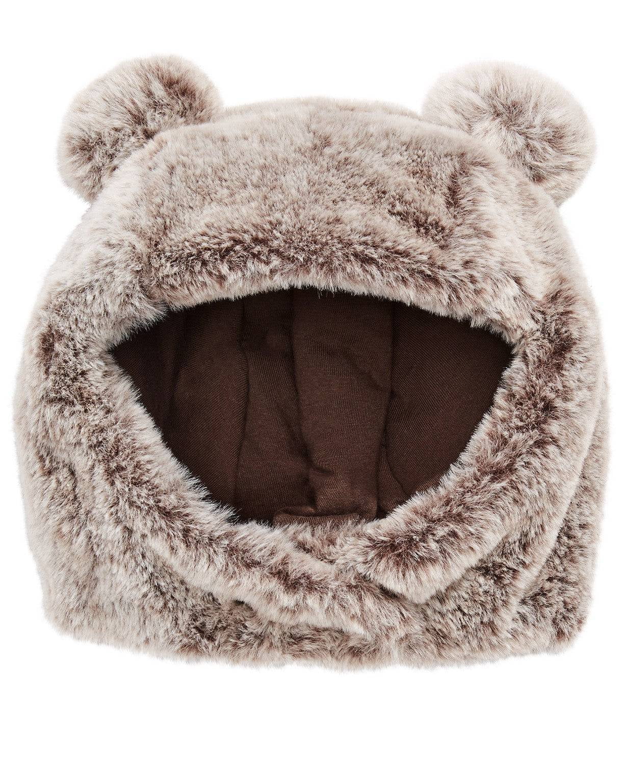 First Impressions Baby Faux Fur Animal Ear Hat for Boys and Girls 0-6 ...