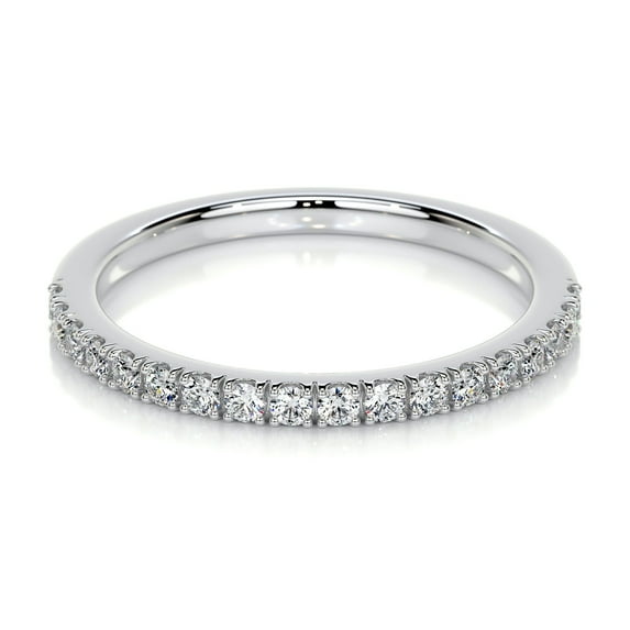 First Jewel 0.9 Ct Round Cut Eternity Diamond Ring for Her - Lab ...