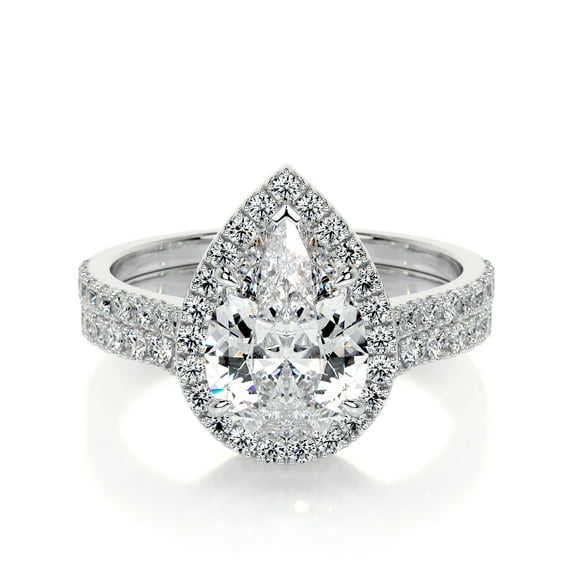 First Jewel Gift for Girls - Silver 14K White Gold Over Ring - 2.2 Ct ...