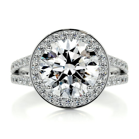 First Jewel Round Cut Brilliant 2.1 Ct Diamond Ring - Wedding Ring ...