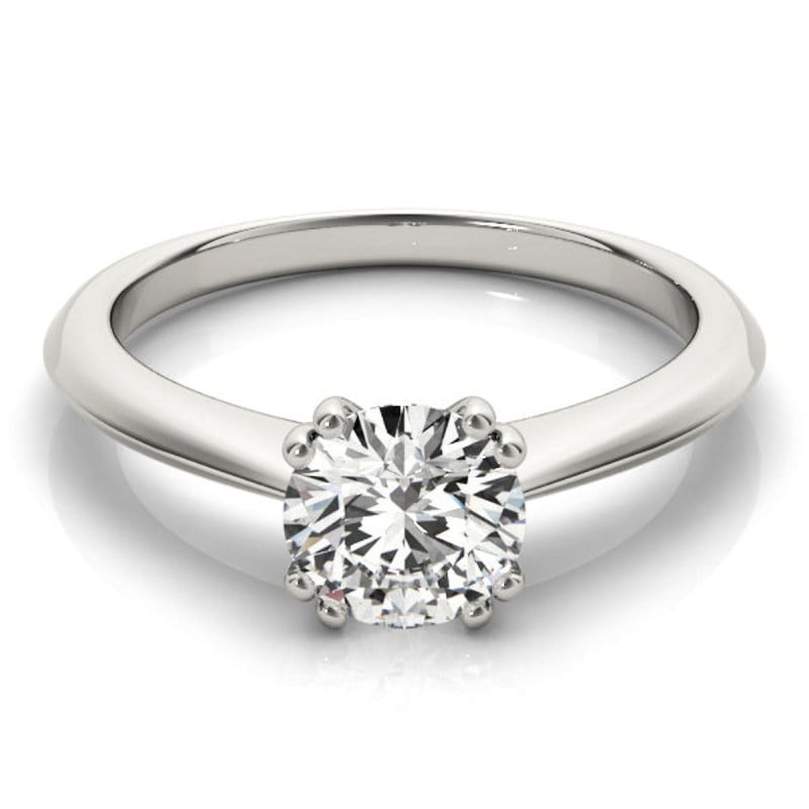 First Jewel Stamped 14K White Gold Plated Engagement Ring - 1.7 Ct ...