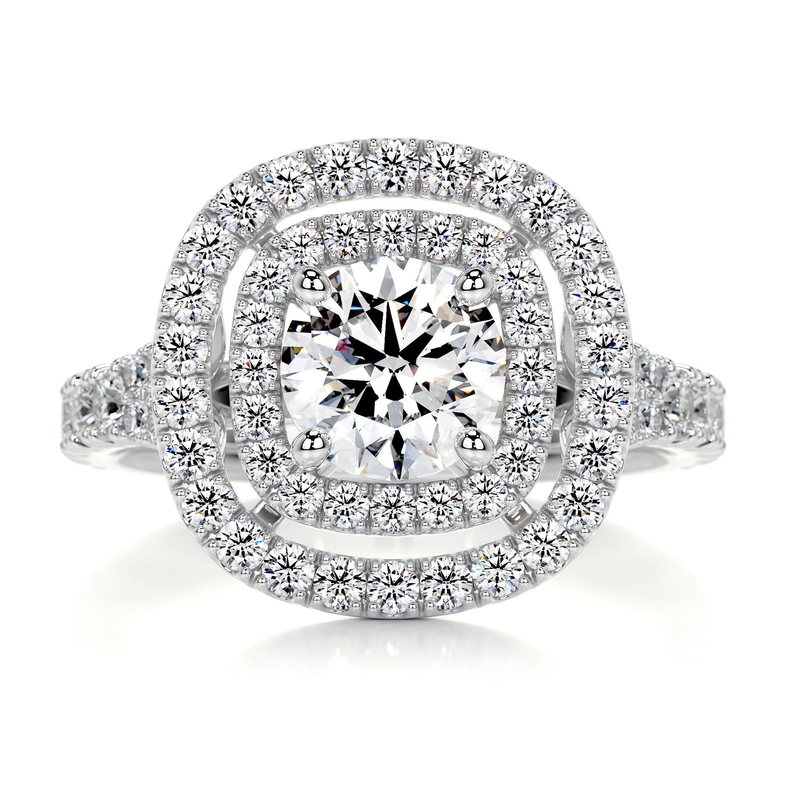 First Jewel Wedding Ring - Cushion Cut Excellent 1.5 Ct Diamond Ring ...