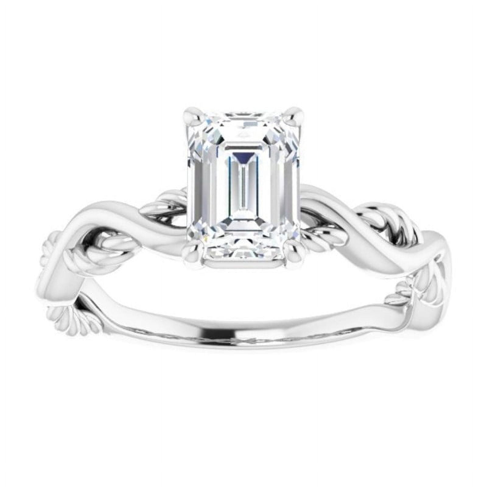 First Jewelry Stamped 14K White Gold Plated Engagement Ring - 2 Ct ...