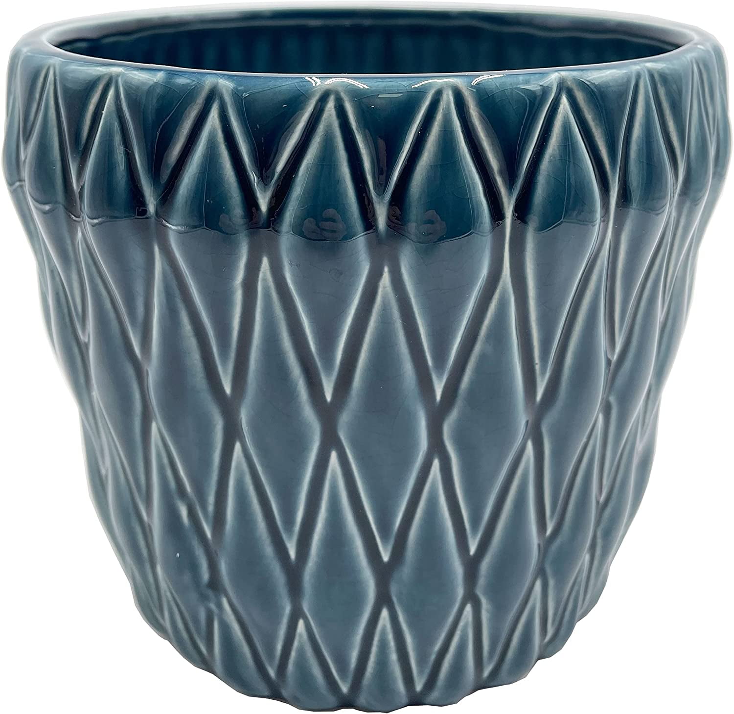 First of a Kind Ceramic Flower Pot (Light Blue) - Planters for Indoor ...